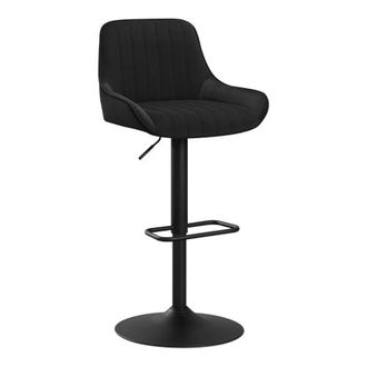 Woltu Tabouret Bar, Chaise Haute Cuisine, Réglable en Hauteur, avec Accoudoirs et Dossier, Siège Rembourré, pour Ilôt Central Cuisine, Bar, Restaurant, en V