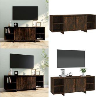 vidaXL Vidaxl - TV-Schrank Räuchereiche 130x35x50 cm Holzwerkstoff - TV-Schrank - Lowboard - Holzmöbel - Fernsehtisch - Entertainmentcenter - Home & Living