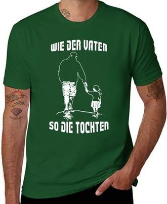 Generic T-shirt Wie Der Vater So Die Tochter M&auml;nner und Herren | Freundschaft Papa Kind Vatertag Familie, Vert, 5XL