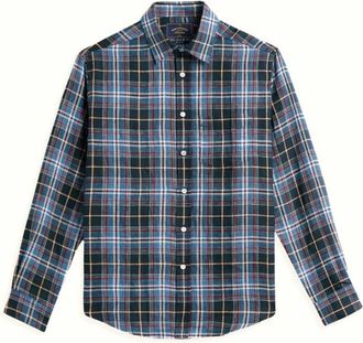 Portuguese Flannel Homme, Chemises, Multicolore, Taille: M Camicia madras in puro lino