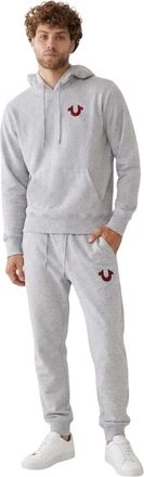 True Religion Hoodie zum &Uuml;berziehen f&uuml;r Herren (Grau meliert)