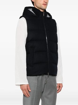 PESERICO Womens Hooded Quilted Vest Aw25 W