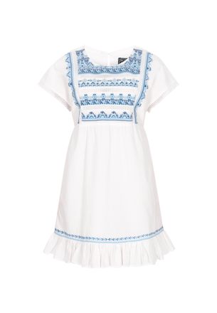 Dreimaster Dreimaster Kleid Frauen Wei&szlig;