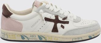 Premiata Bskt Clad Low-Top-Sneaker aus Kalbsleder mit perforierter Zehenkappe
