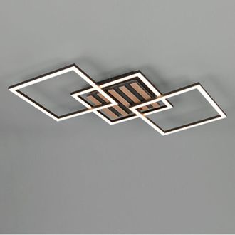 Trio Lampe de plafond moderne Zaro Noir 74,5cm - R63403132