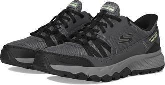 Skechers Herren Dynamite at Escapar Hands Free Slip-in Sneaker, Dunkelgrau/Schwarz, 43 EU Weit