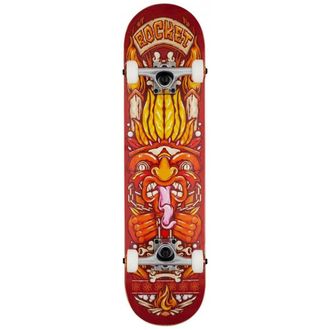 Rocket Chief Pile-up Longboard, Erwachsene, Unisex, Rot (Rot), 7,75