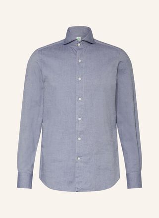 Finamore Finamore 1925 Flanellhemd Tokyo Sergio Slim Fit blau