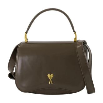 Ami Hobo Bags - Paris Paris Handbag - Leather - Khaki - Gr. unisize - in Gr&uuml;n - f&uuml;r Damen