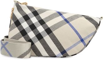 Burberry Womens Shield Messenger Bag Sand Lamb; Lining: Polyester Shoulder