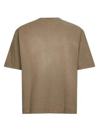 Golden Goose Mens Beige Bleached Cotton Jersey T-Shirt T-Shirts And Polos