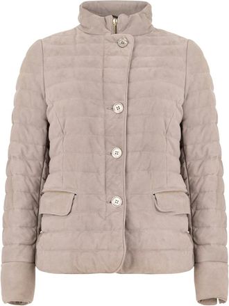 Moorer Veste matelass&eacute;e courte Aisha - Femme - Vestes - Beige - Taille: 36 FR