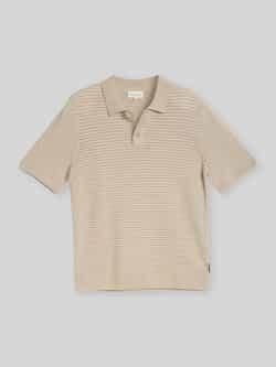 Tom Tailor Regular Fit Poloshirt aus einer Baumwolle in Strickoptik
