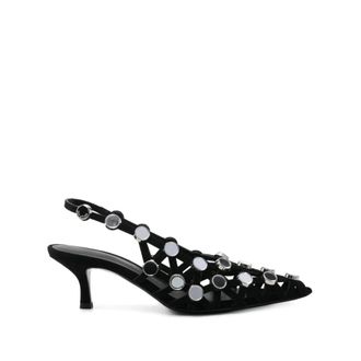 The Attico Schwarze Slingback-Pumps Stilvolles Design - - Shoes - Damen - Schwarzk - 36 EU