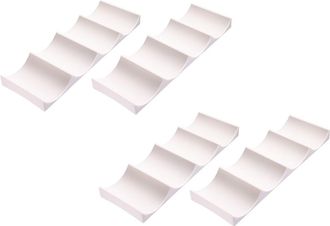 OSALADI 4 St&uuml;ck Weinregal aus Langlebigem PP Material Kompakter Weinflaschenhalter f&uuml;r K&uuml;che und Tisch Platzsparende Pr&auml;sentationsmatten f&uuml;r Hausbar und Speis