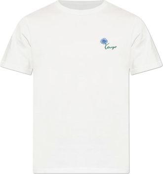 Kenzo Homme, Tops, Blanc, Taille: XL Logo T-Shirt