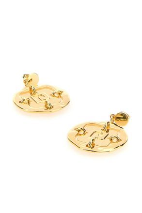 Paco Rabanne Womens Gold Metal Earrings