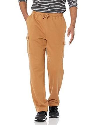 Amazon Essentials Pantalon de Jogging Cargo en Polaire pour Homme, Marron Clair, Taille XXL