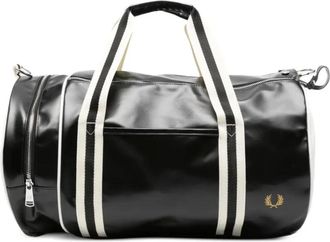 Fred Perry Homme, Sacs, Noir, Taille: ONE Size Classic Barrel Bag