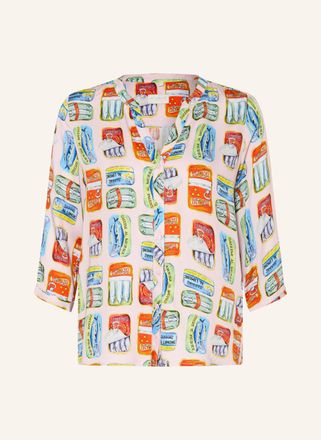 Milano Milano Italy Bluse Mit 3/4-Arm blau