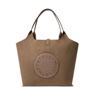 Stella McCartney Cabas r&eacute;versible &agrave; logo - Femme - Sacs - Brun - Taille: ONE Size