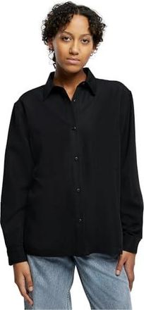 Urban Classics Chemise Serg&eacute;e Oversize Femme Chemise Manches Longues Noir L