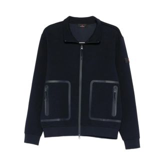 Peuterey Homme, Sweatshirts et sweats &agrave; capuche, Bleu, Taille: L Scott Zip Pocket Sweater