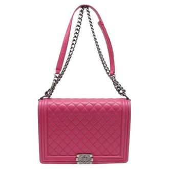 Chanel Pre-owned Boy New Schultertasche aus rosa Kalbsleder - - Pre-owned - Damen - Rosa - ONE SIZE