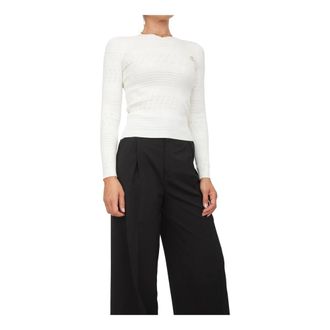 Twinset Damen, Strickwaren, Weiß, MGröße