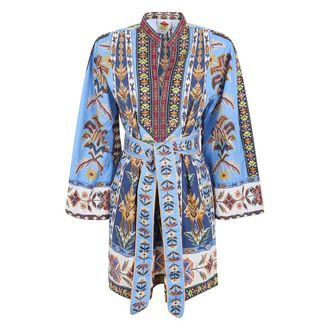 Farm Rio Farm Rio, Femme, Robes, Multicolore, Taille: 40 FR Mini-robe tapisserie brod&eacute;e