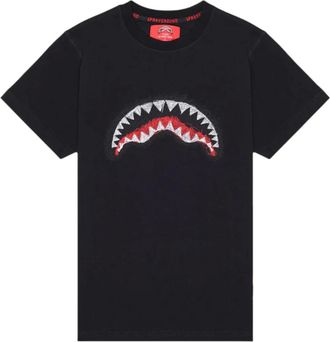 Sprayground Sprayground, Homme, Tops, Noir, Taille: S T-shirt Scribble Embroidery Shark Reg