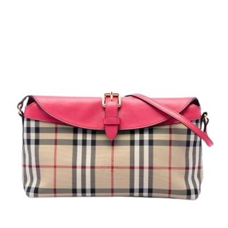 Burberry Sac bandouli&egrave;re Haymarket Check Pre-owned - Femme - Pre-owned - Multicolore - Taille: ONE Size