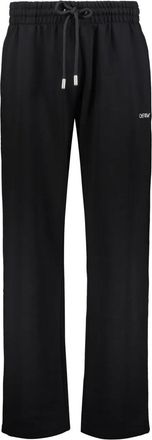 Off-white Pantalon de surv&ecirc;tement en coton blanc cass&eacute;