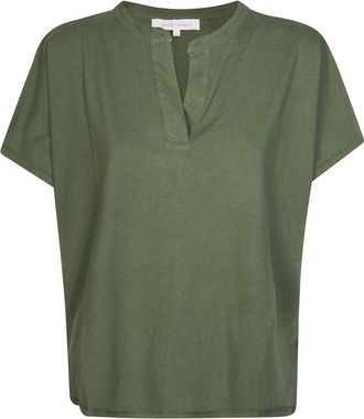 Absolut Cashmere Femme, Tops, Vert, Taille: 38 FR Tiffany Polo Aperta Lino