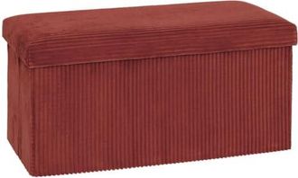 Atmosphera Atmosphera - Pouf Pliant Arum Ambre 76x38cm