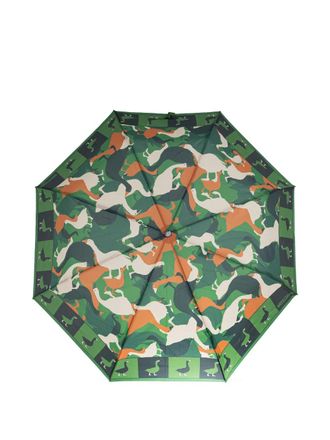 Moschino parapluie &agrave; imprim&eacute; canard - Vert