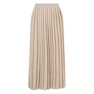 Fabiana Filippi Langer Faltenrock - - Skirts - Damen - Beige - S