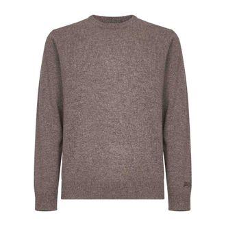 MC2 Saint Barth Nuss Lambswool Crewneck Sweater - - Knitwear - Herren - Braun - L