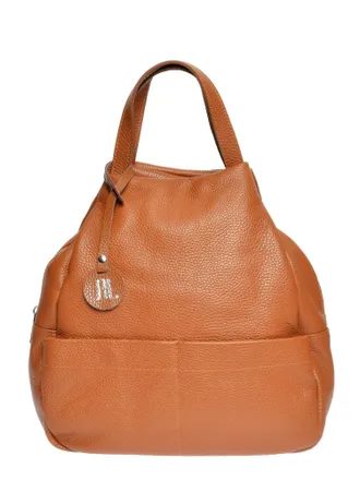 Anna Luchini Braun Rindsledertasche
