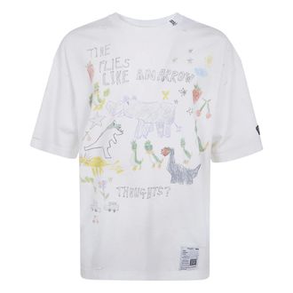 Miharayasuhiro Mihara Yasuhiro, Homme, Tops, Blanc, Taille: S Kids Doodle Tee