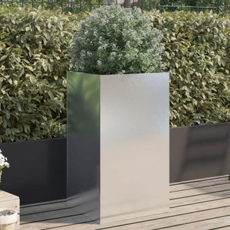 vidaXL Vidaxl - Jardini&egrave;re argent&eacute; 42x38x75 cm acier inoxydable 220375