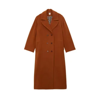 Ines De La Fressange Denise Mantel aus Fischgr&auml;t-Wollmischung - - Coats - Damen - Braun - S