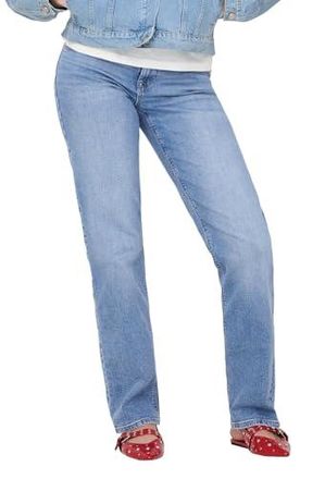 Only Low Waist Straight Onllopez Tai476 Taille Basse Droite DNM, Bleu Jeans Clair, 28W / 32L Femmes