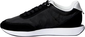 Calvin Klein Baskets Femme Retro Lace Up Basses, Noir (Black/Bright White), 39