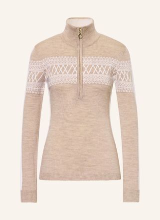 We Norwegians Midlayer Signature Aus Merinowolle beige