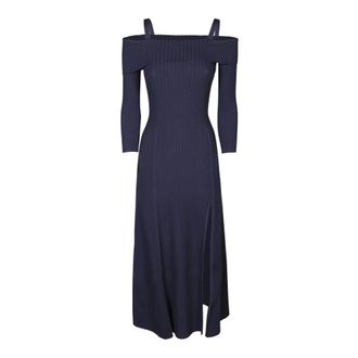 Ganni Femme, Robes, Bleu, Taille: 36 FR Robe Bleue pour Femmes Aw23