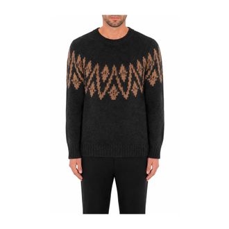 Dondup O-Neck Pullover - - Knitwear - Herren - Grau - XL