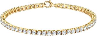 Trilani Armband - Sterling Silber Armband Zirkonia - Gr. 21 CM - in Gold - f&uuml;r Damen