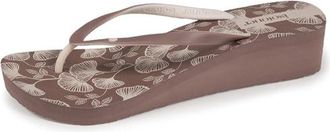 Isotoner Tongs femme à talon de 4 cm, confortables et légères, 37 EU, taupe