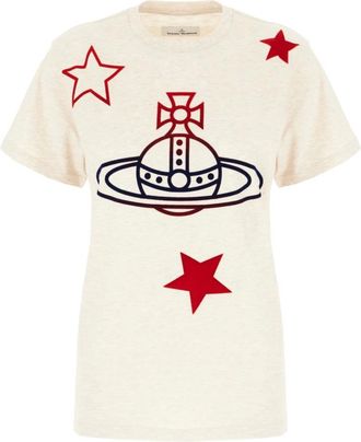 Vivienne Westwood Femme, Tops, Beige, Taille: 36 FR T-Shirt